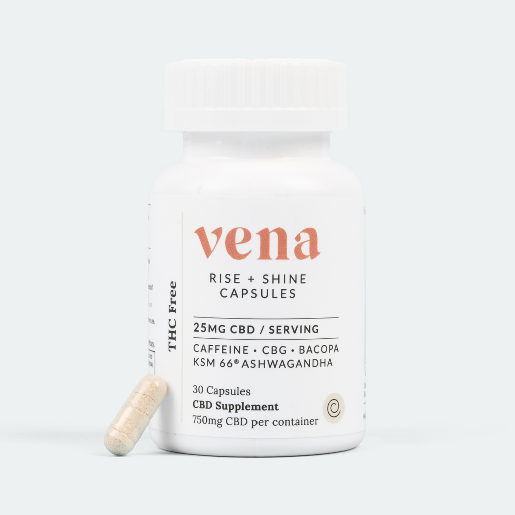 Rise & Shine Energy CBD Pills with Caffeine & Maca – Vena – Vena CBD