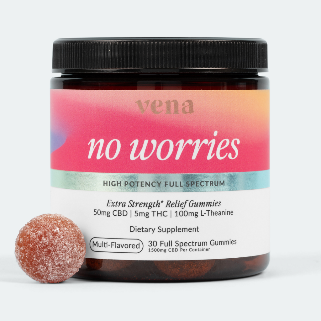 CBD & THC Stress Relief Delta 9 Gummies.- No Worries from Vena – Vena CBD