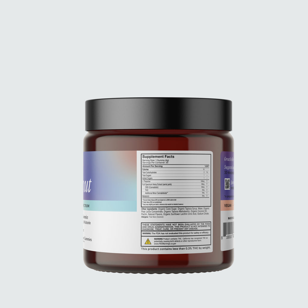 CBD + THC Extra Strength Lights Out Sleep Gummies - Vena CBD